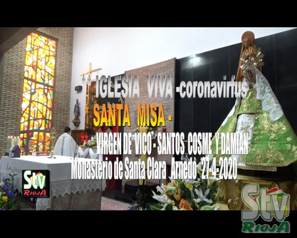 27-4-2020 IGLESIA VIVA Convento de Santa Clara Arnedo - novena Santos y ...