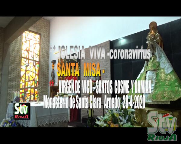 28-4-2020 IGLESIA VIVA Convento de Santa Clara Arnedo - novena Santos y ...