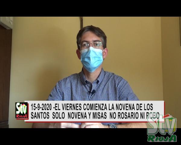 15-9-2020 El viernes comienza la novena de los santos SOLO novena y ...